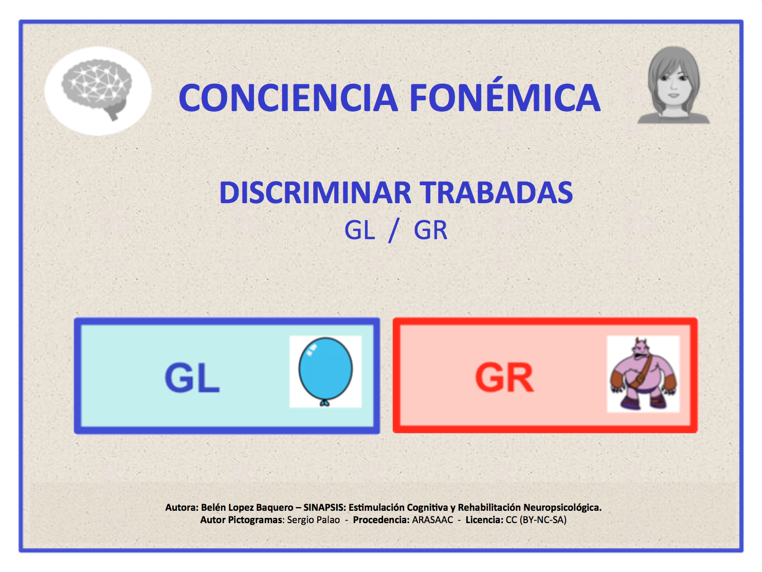 Discriminar: gl/gr – gl/g_l – gr/g_r – Un mar de palabras. Estimulación ...