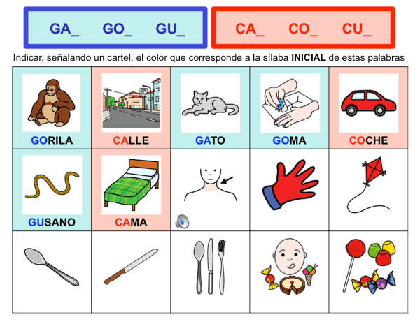g-k-1 – Un mar de palabras. Estimulación cognitiva.