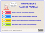 Taller de palabras. – Un mar de palabras. Estimulación cognitiva.