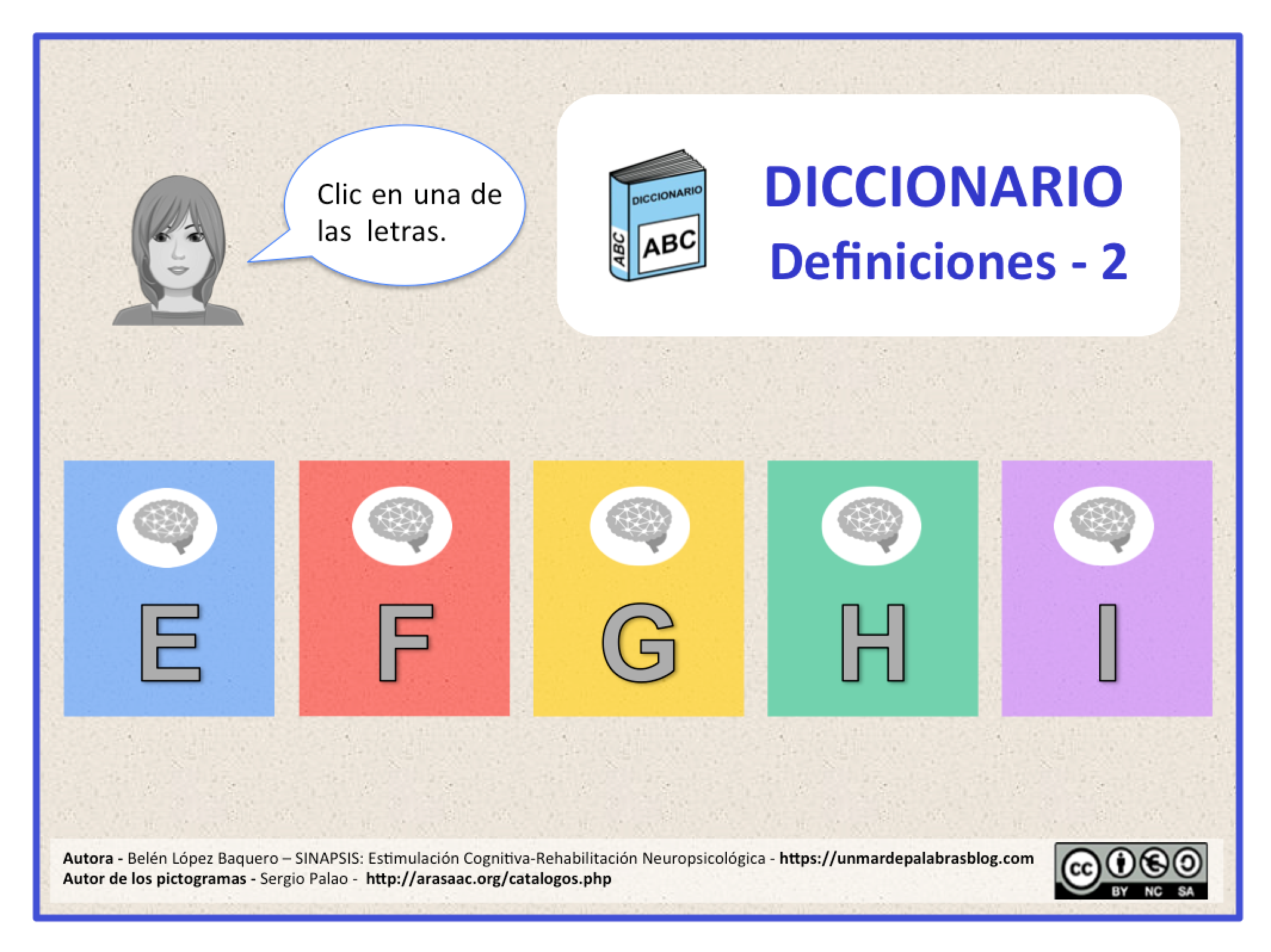 DICCIONARIO. Definiciones-2 – Un mar de palabras. Estimulación cognitiva.