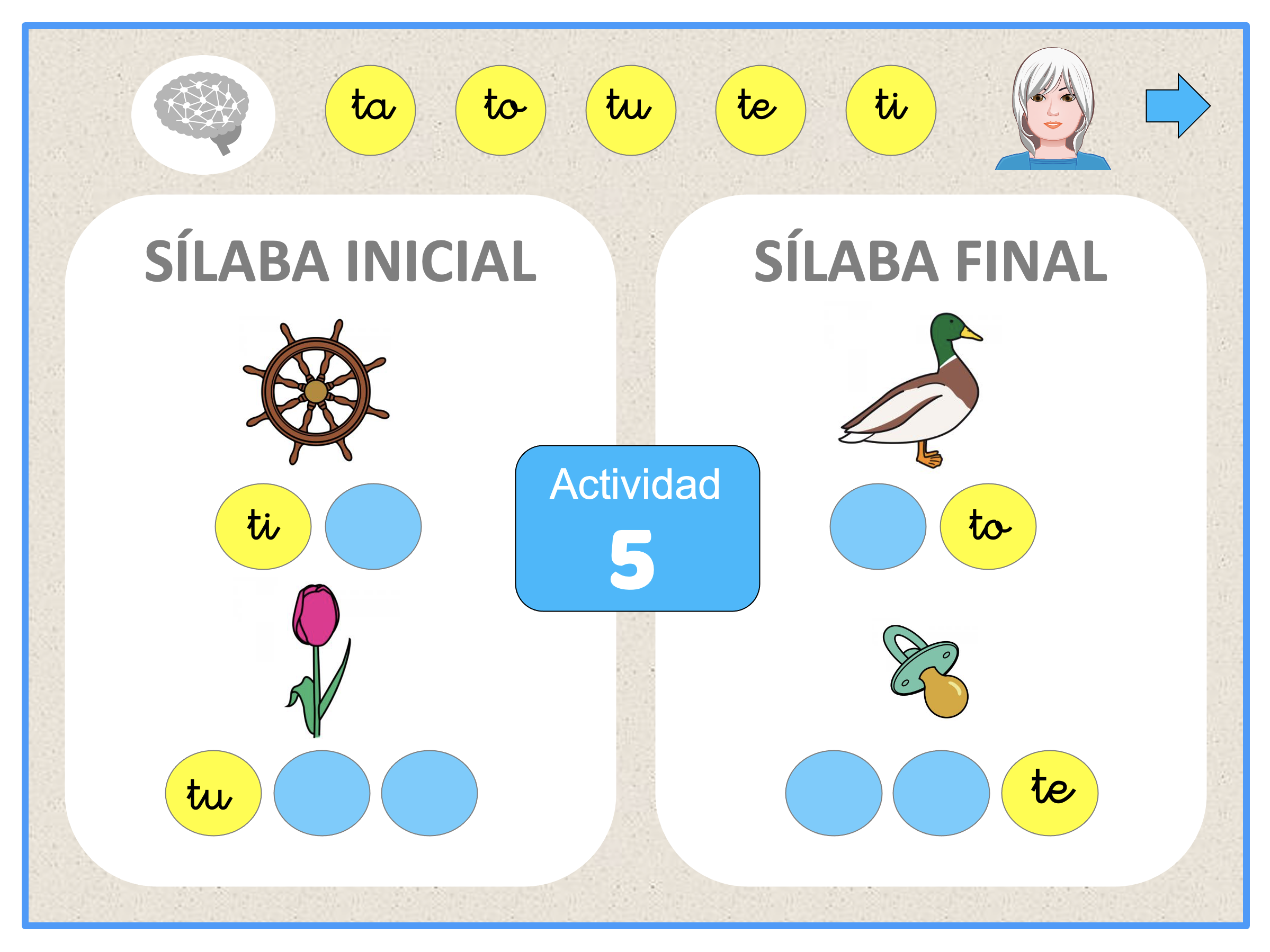 Identificar sílabas iniciales y finales. – Un mar de palabras ...