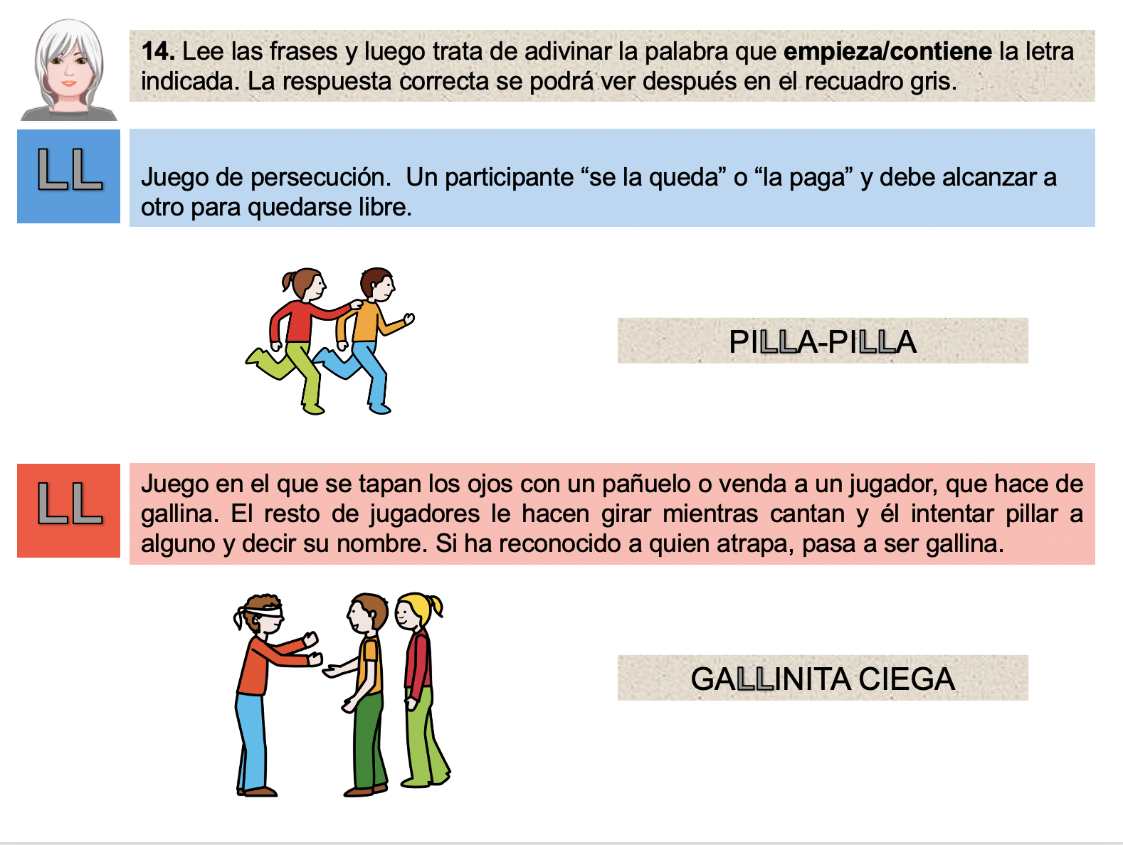 Juegos y deportes. Pasapalabra – Un mar de palabras. Estimulación ...