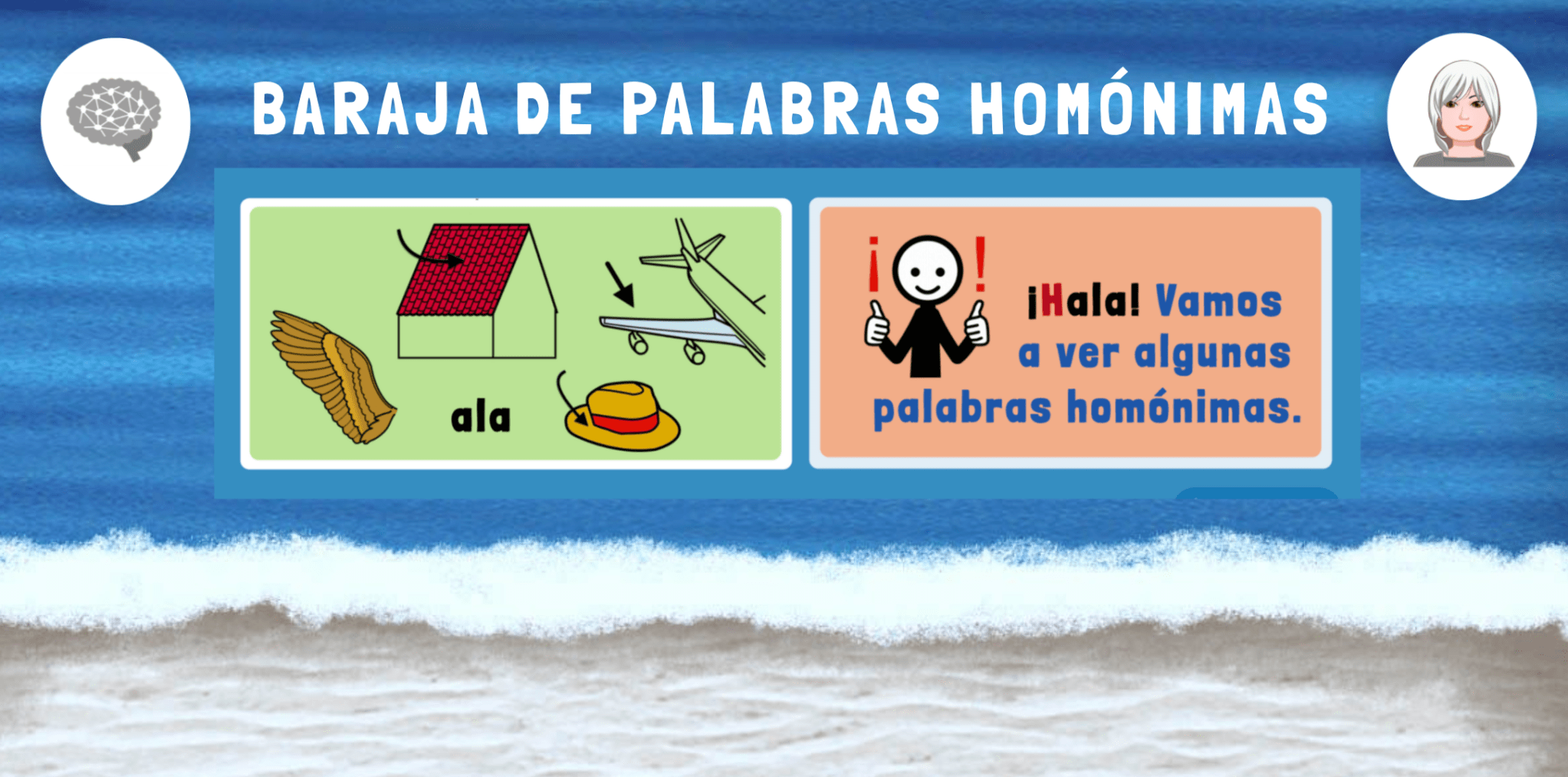 Palabras homónimas – Un mar de palabras. Estimulación cognitiva.